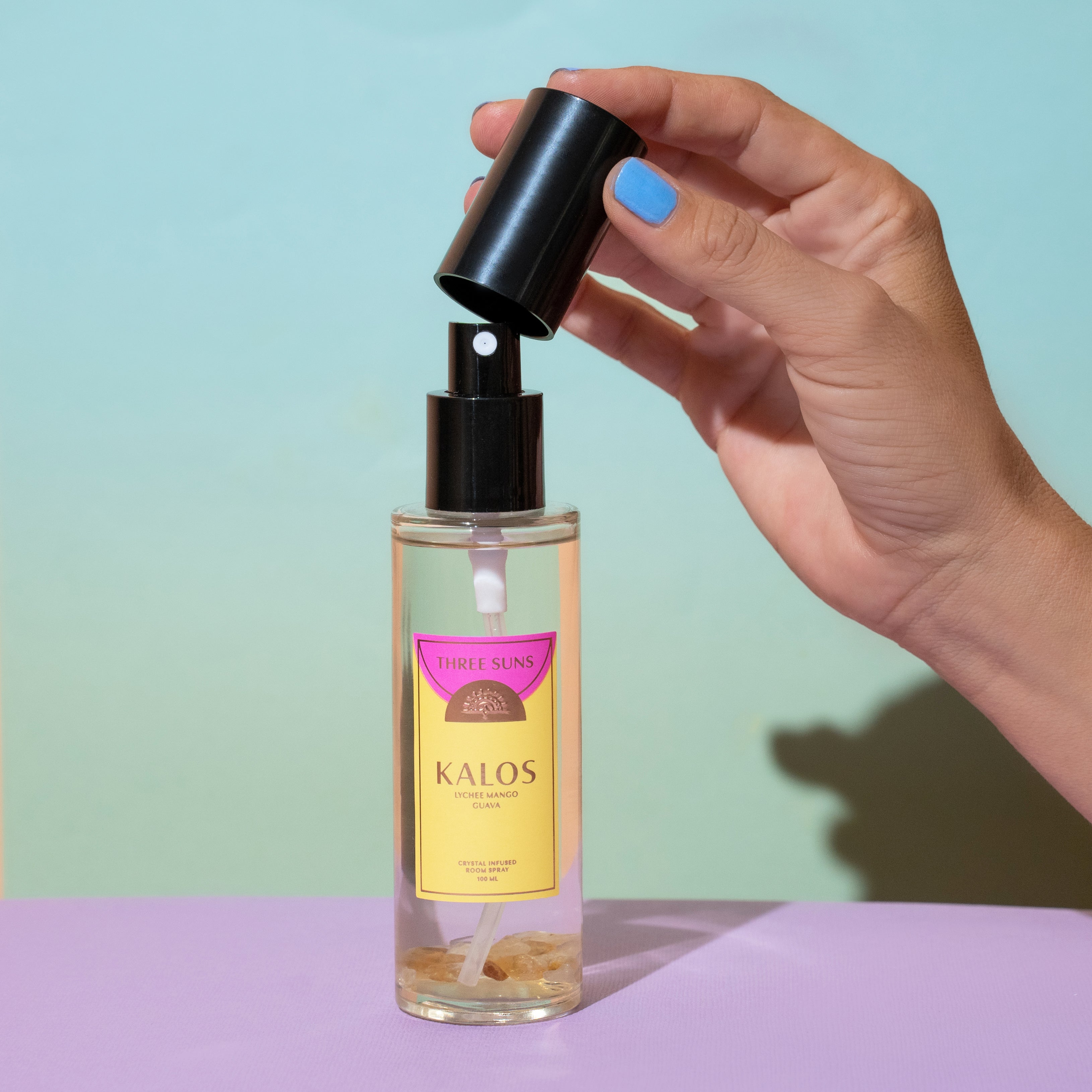 Kalos Room Spray - Long Lasting Home Fragrance Diffuser with Citrine Crystal Infused | Perfect ...