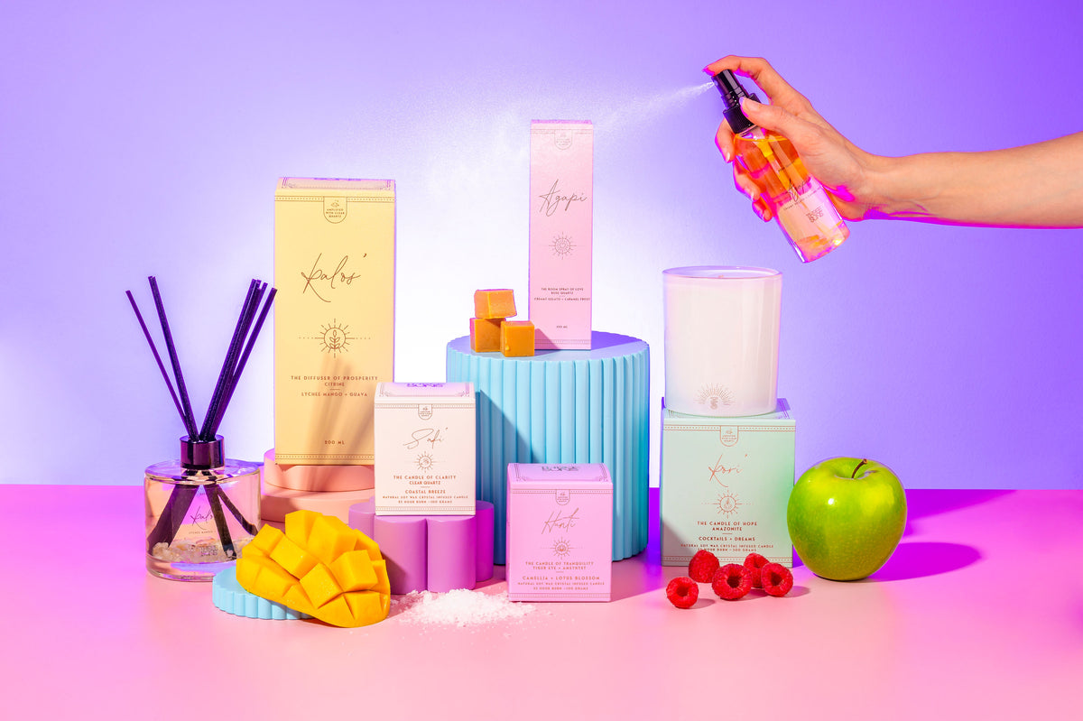 Crystal Infused Home Decor Diffusers - Three Suns Candles