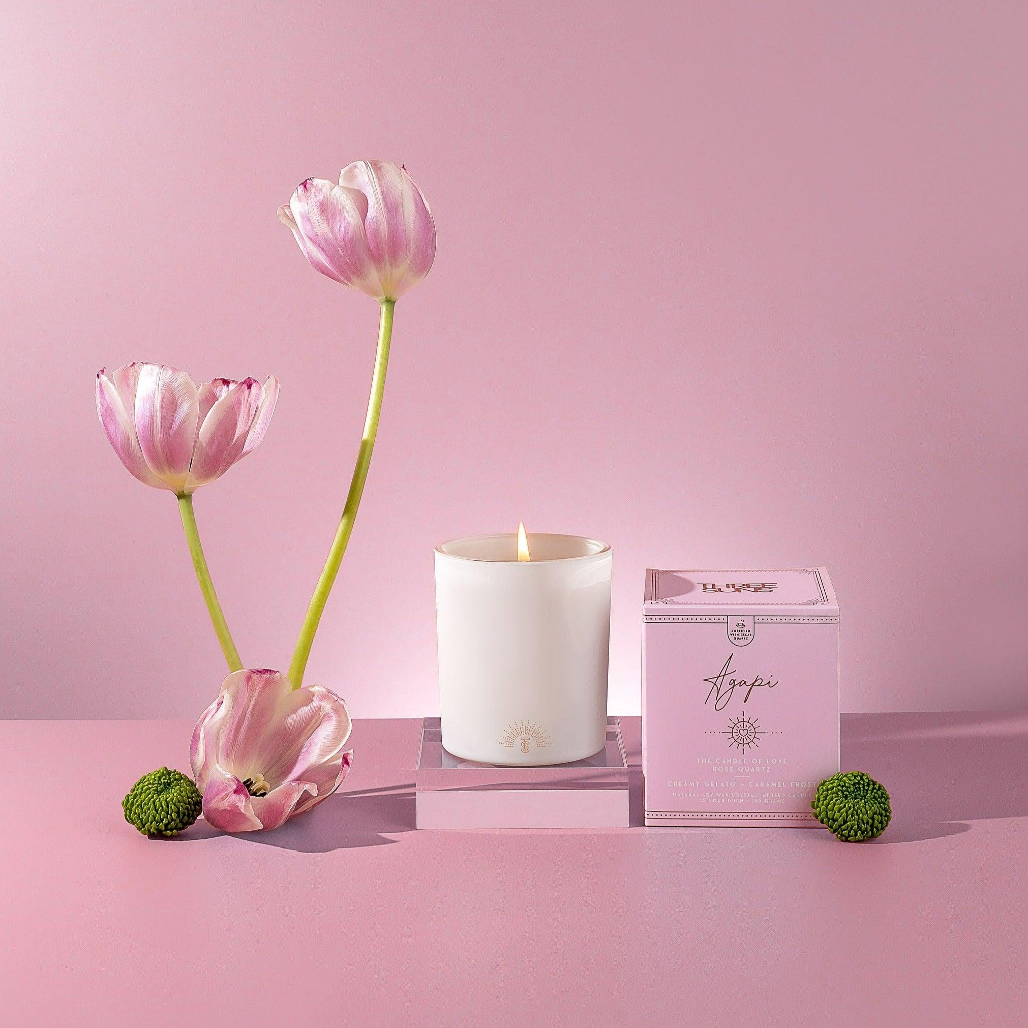 Agapi' | Candle of Love | Creamy Vanilla Gelato & Caramel Frosting